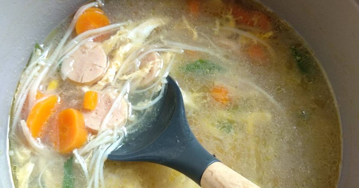 Resep Sup Jamur Enoki Serabut oleh Kiki Sylvia Kitchen - Cookpad