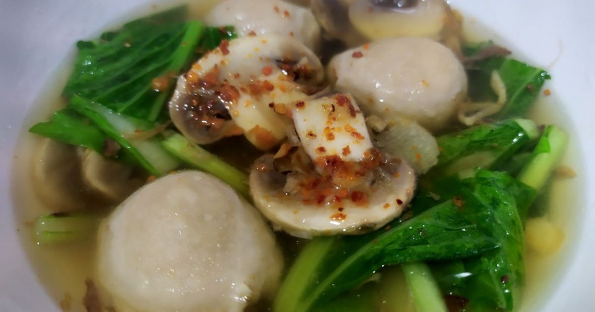Resep Sup Bakso Dan Jamur Champignon oleh Zahra Nurlita Lubis - Cookpad