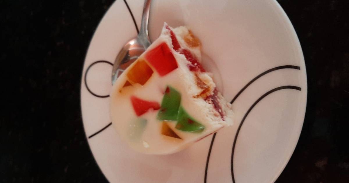 Postre de colores Receta de Natalia Andrea Serna- Cookpad