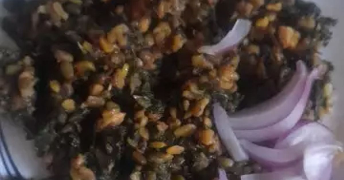 My Mother's Spinach With Lentil Recipe by Tehmina Hashmi - Cookpad