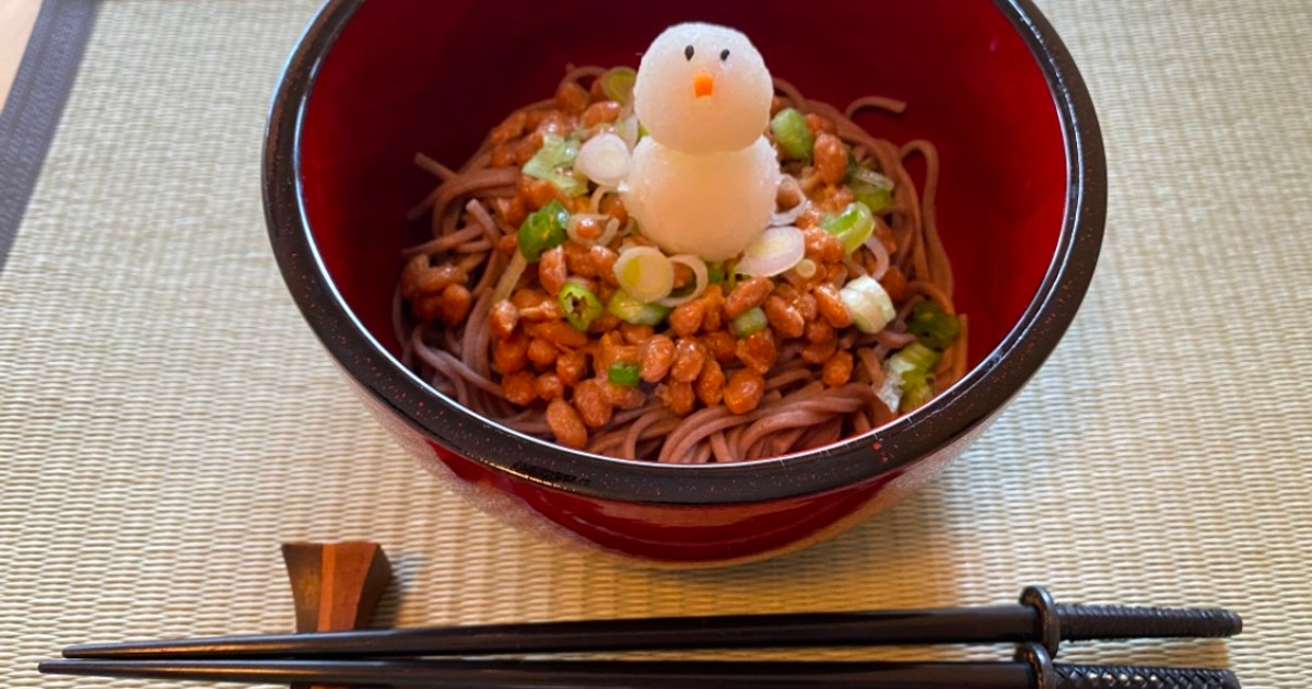 Natto Daikon Radish Soba Recipe by Shikago gourmet
