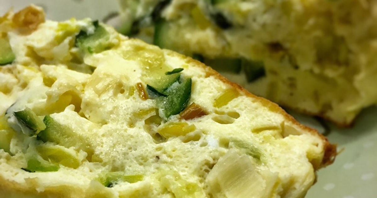 Pastel De Puerro, Calabacín Y Ajetes Para Niños 👦🏻👶🏼 Blw (+12 M) Receta ...