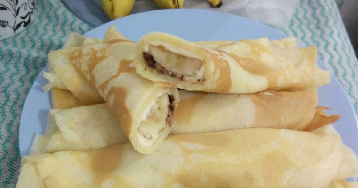 Resep Crepes Pisang Keju oleh Diah Dwi 🍄 - Cookpad