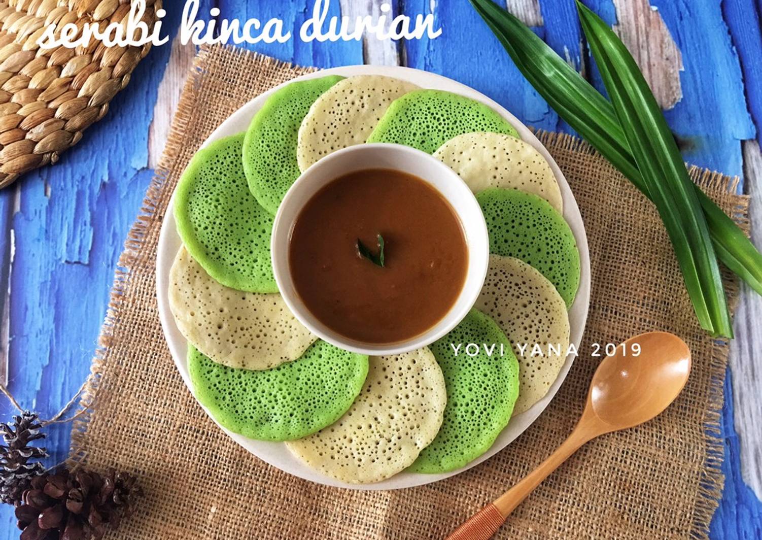Resep Serabi kinca durian oleh yovi yana - Cookpad