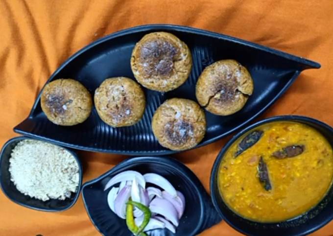 Dal Bati Churma(bihari style) Recipe by Chef Tripti Saxena - Cookpad