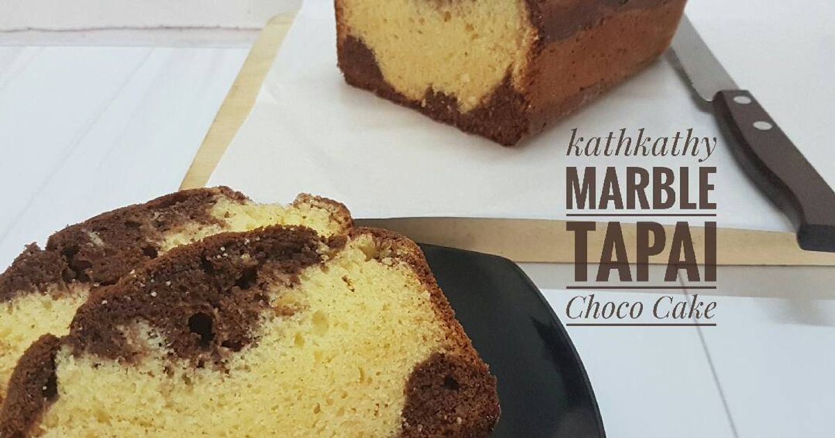 Resep Marble Tapai Choco Cake oleh Kathkathy - Cookpad