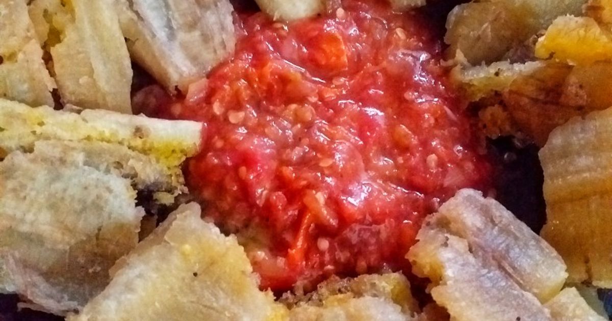 Resep sanggara peppe pisang penyet rumahan enak dan mudah - Cookpad
