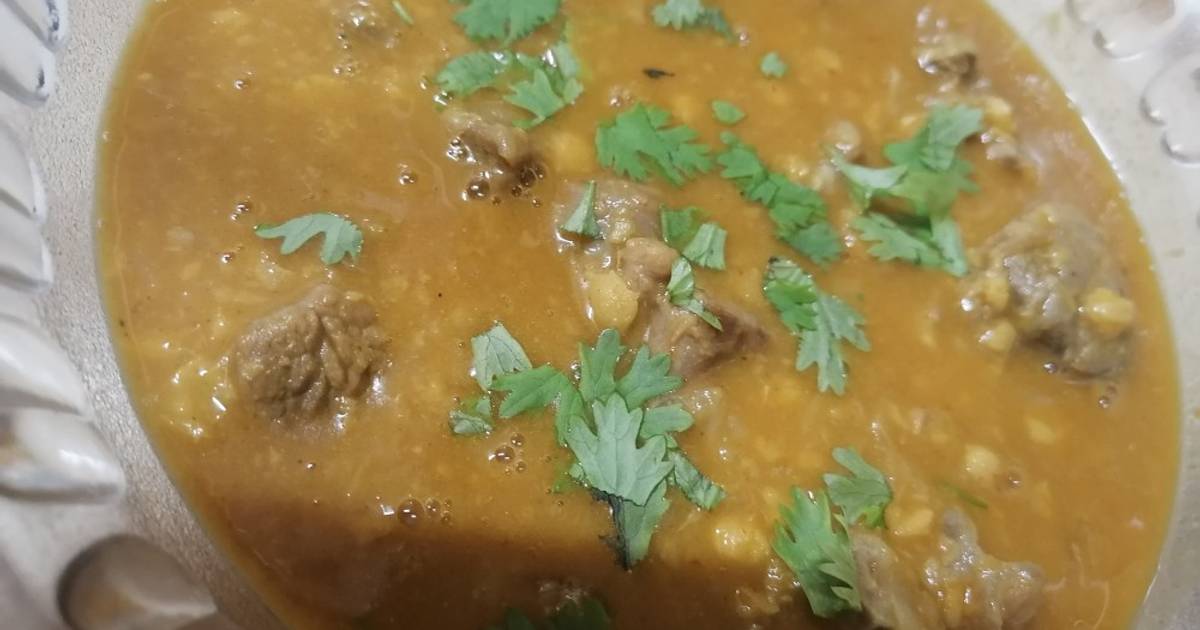 3 spices Mutton Daal Recipe by Mk Mahwish - Cookpad