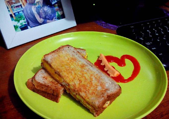 Resep simple sandwich buat sarapan oleh Chika.RF ♚ - Cookpad