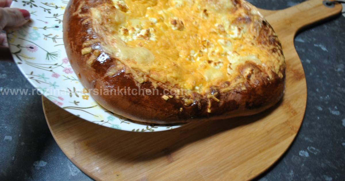 How to Make Easy Cheesy Bread نان پنیری Recipe by Rozina Dinaa - Cookpad