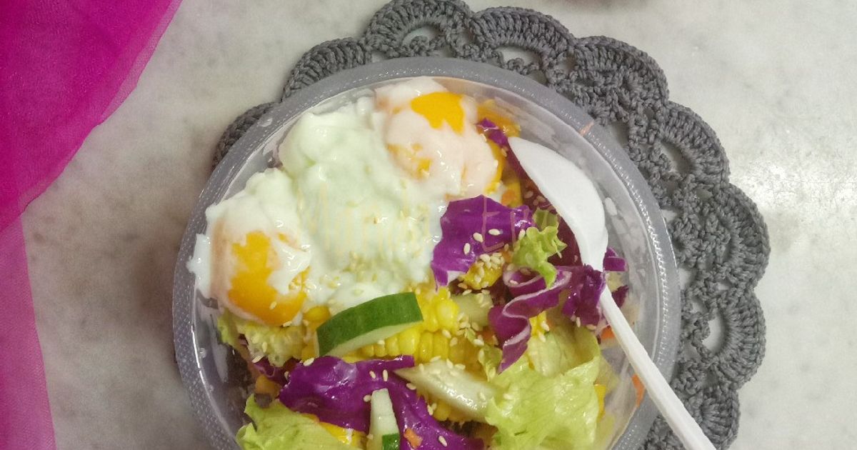 Resep Salad Sayur Warna Warni Dengan Saos Ala Selada Banjar oleh Manda ...