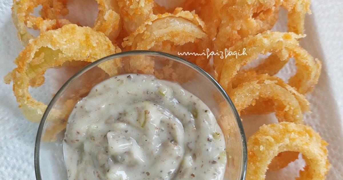 Resep Onion Ring With Tartar Sauce oleh Laily Agustien (Ummifaizfaqih ...