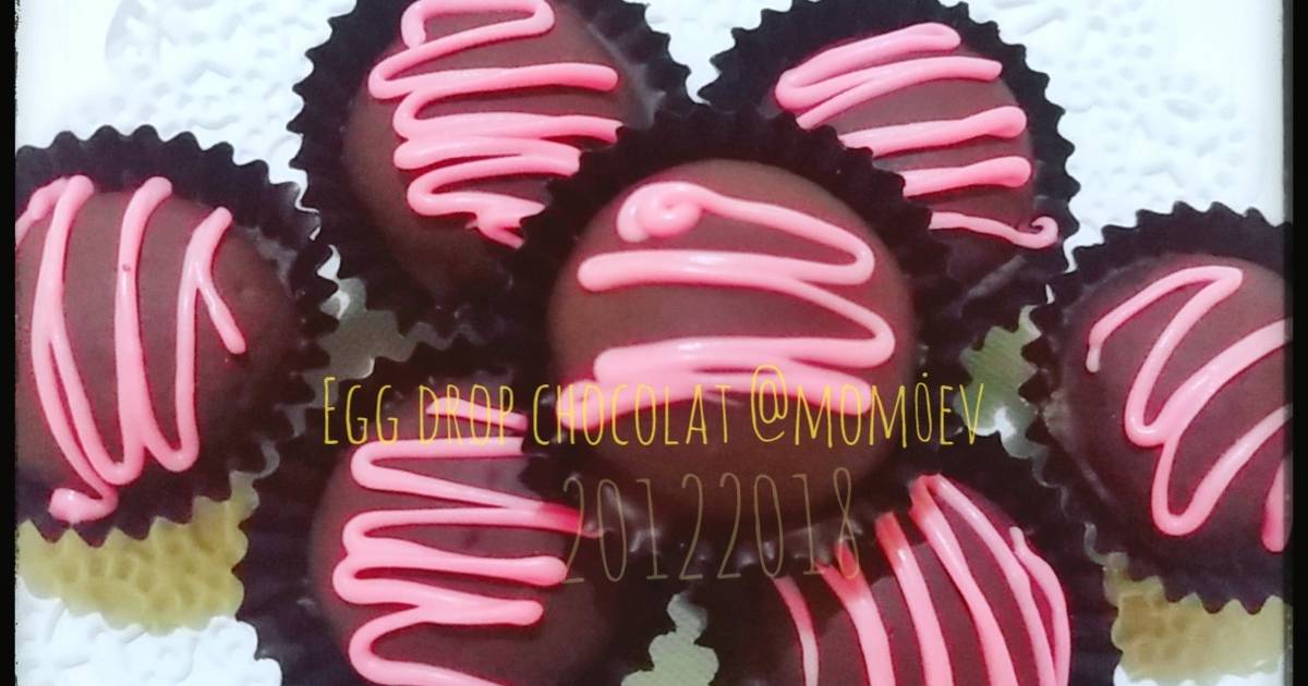 Resep Egg drop chocolate oleh Dapur Mom_Ev - Cookpad