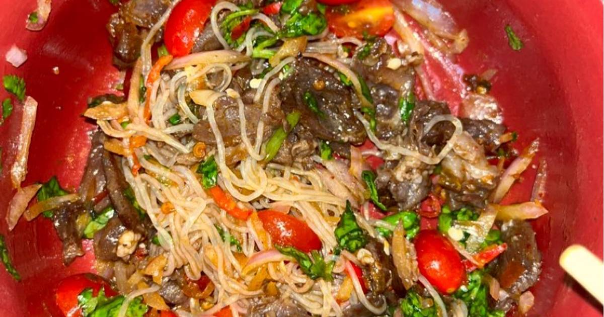 Resipi Kerabu Suhun Daging Harimau Menangis oleh Nursyamin - Cookpad