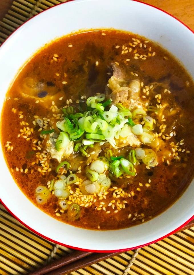 Resep Sup Daging Korea 韓国風牛カルビスープ Korean Beef Rib Soup oleh Onigiri ...