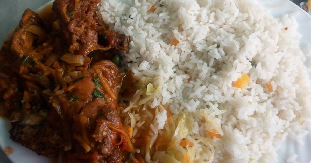Wet Fried Chicken n Rice Recipe by Linda - Cookpad