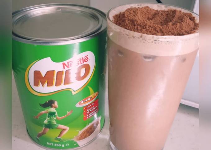 Resep Ice Milo Shake oleh nurul meutia - Cookpad