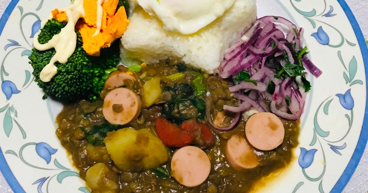 Lentejas Guisadas Con Salchichas Y Espinaca Al Estilo De Mi Abuela ...