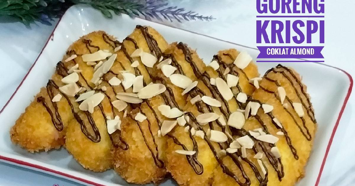 Resep Pisang Goreng Krispi Coklat Almond oleh Sari's Kitchen - Cookpad