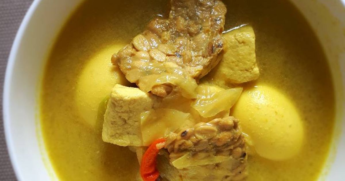 Resep Terik (Sayur Kuning) Isi Tempe, Tahu, Dan Telor oleh Elita Litaa ...