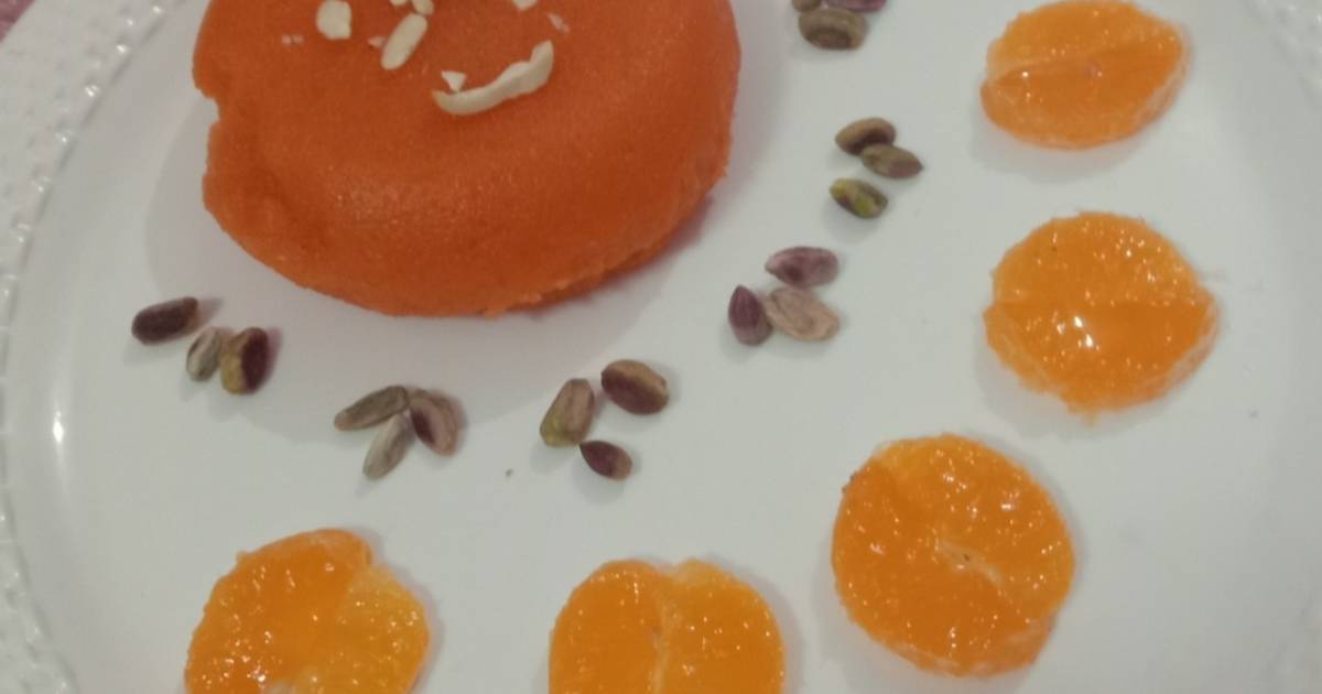 Orange semolina Halwa Recipe by Anjana Sahil Manchanda - Cookpad