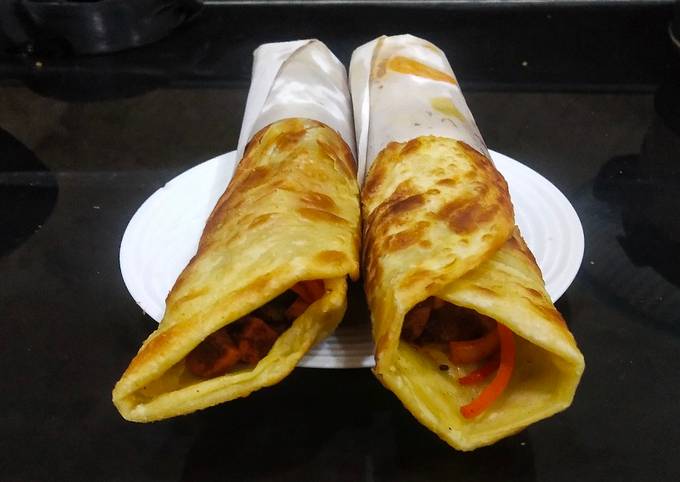 Veg. Chapati Roll Recipe by Juhi Sewani 💕 - Cookpad
