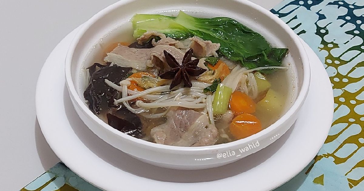 Resep jamur enoki kuah sapi rumahan enak dan mudah - Cookpad