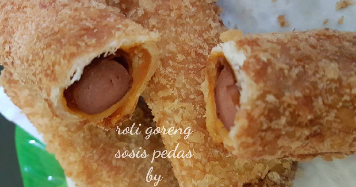 Resep Roti Goreng Sosis Pedas oleh sukma asmara - Cookpad