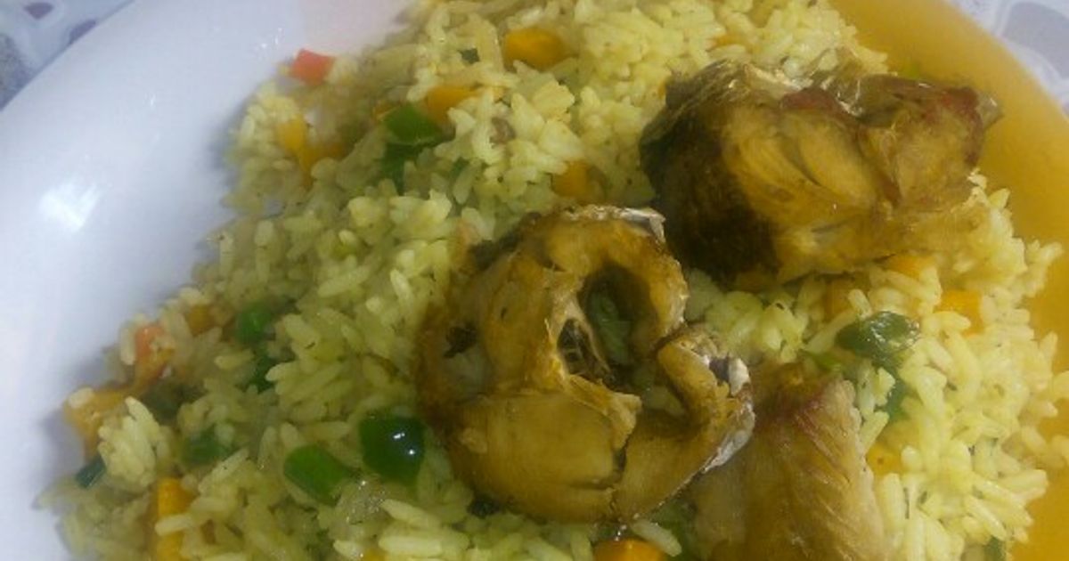 Fried Rice With Fresh Stock Fish Kpanla Recipe by Annie Pius - Cookpad