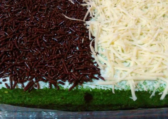 Resep Brownis pandan kukus oleh dian - Cookpad