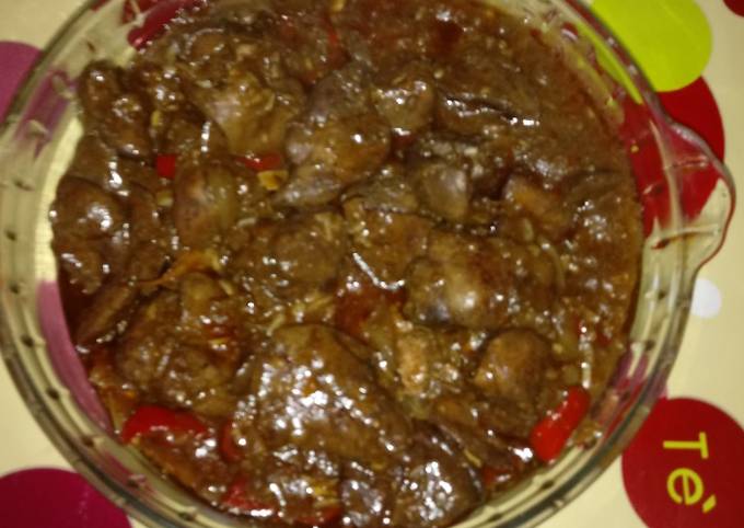 Higadito de pollo especiado en la cecofry 4D Receta de Mari Ramos- Cookpad