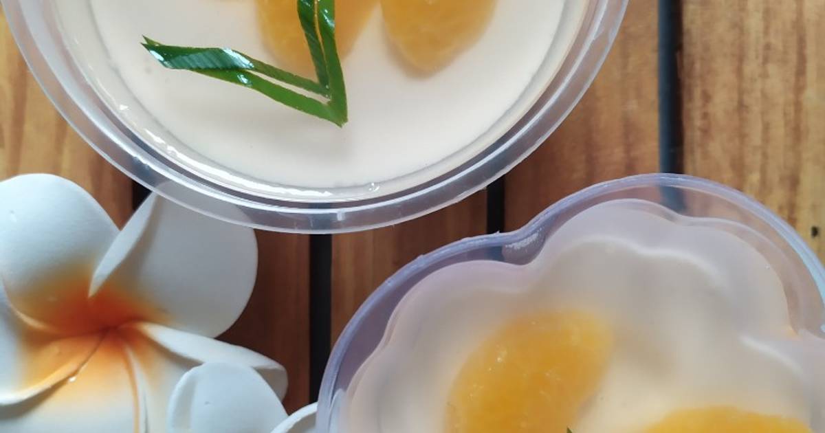 Resep Puding Almond Jeruk Mandarin oleh kurnia widhi - Cookpad