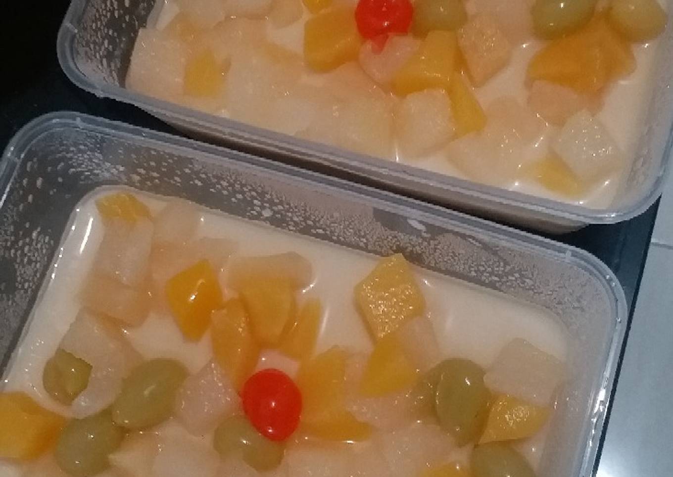 Resep Puding sutra buah yang Lezat