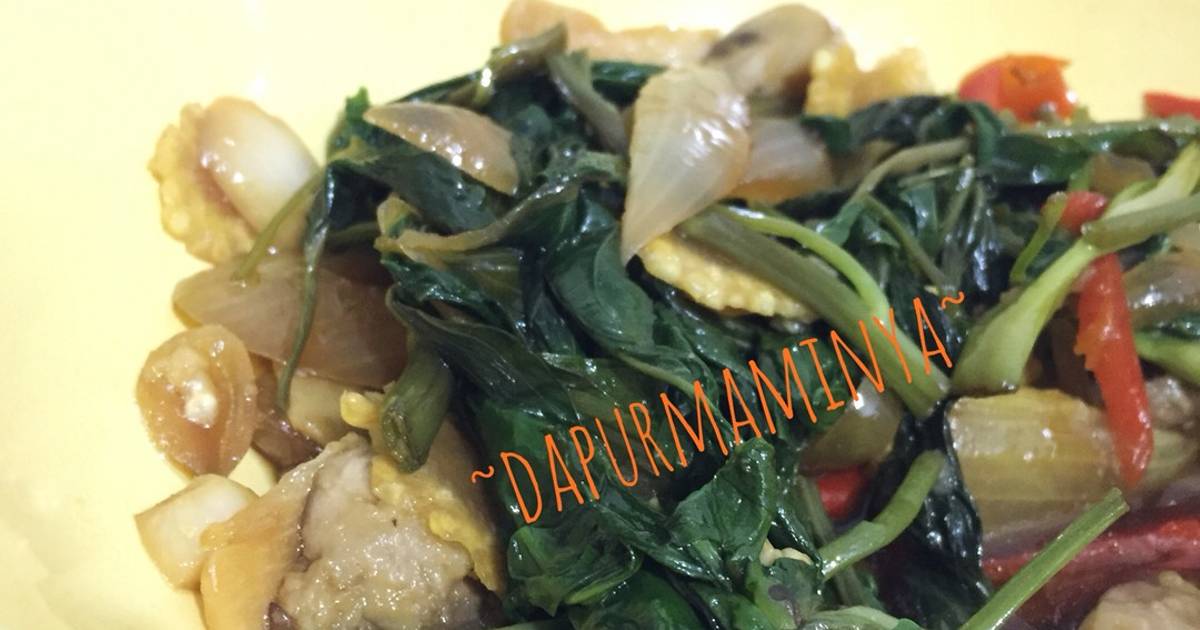 Resep Oseng Kangkung Jamur Kancing oleh Adinda - Cookpad
