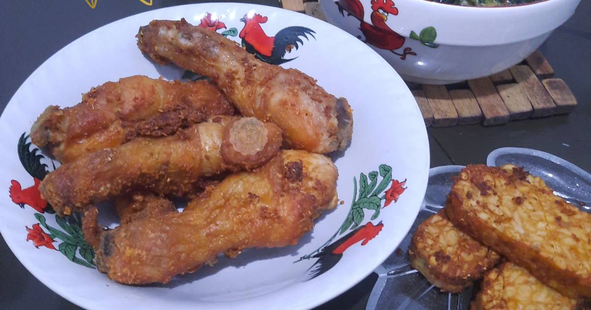 Resep 89. Ayam dan Tempe Goreng bumbu Spesial oleh Dapur🥘Kebun Tanpa ...