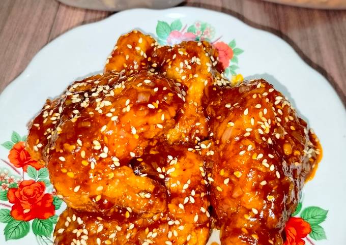 Resep Korean Spicy Chicken ala ala oleh Rita Lestari - Cookpad