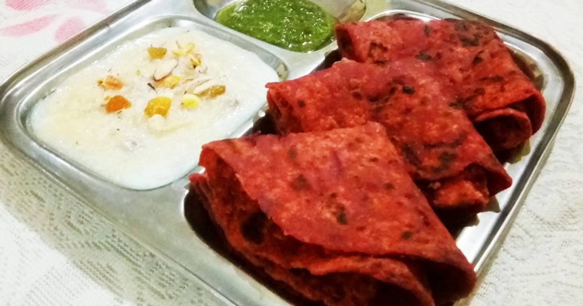 Beetroot paratha Recipe by Geeta Rani Sharma - Cookpad