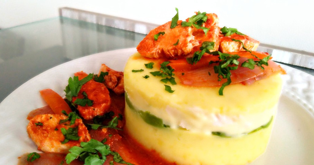 Causa Escabechada De Pollo👍🇵🇪 Receta de Lily Correa - Cookpad