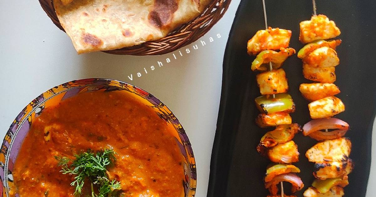 Tandoori Paneer Tikka Masala Recipe by Vaishali Suhas - Cookpad