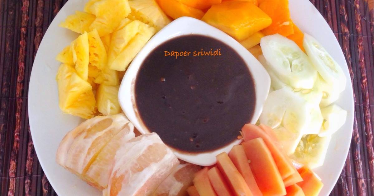 3 resep rujak buah colek enak dan sederhana ala rumahan - Cookpad