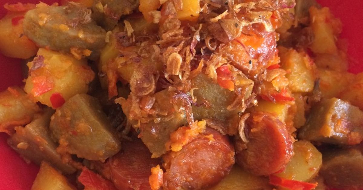 Resep [No Msg] Balado Kentang Baso Sosis oleh Fadillah Firda - Cookpad