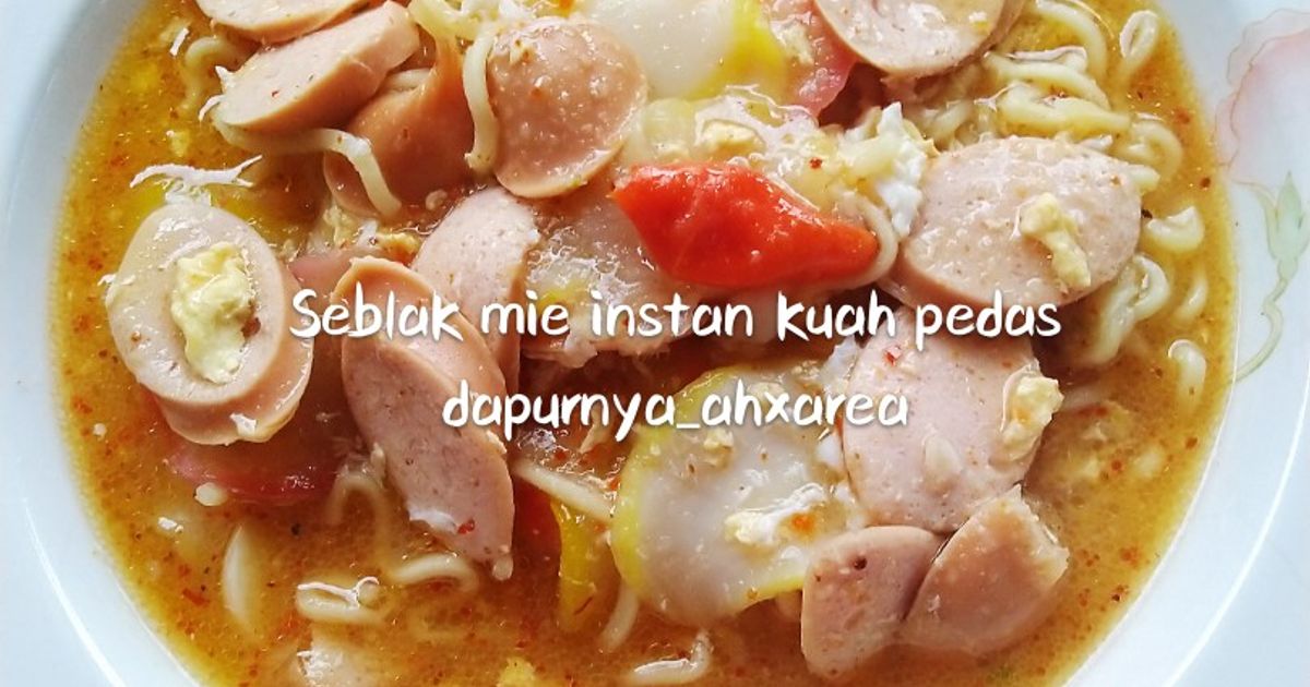 Resep Seblak Mie Instant Kuah Pedas oleh trinity alexandrea - Cookpad