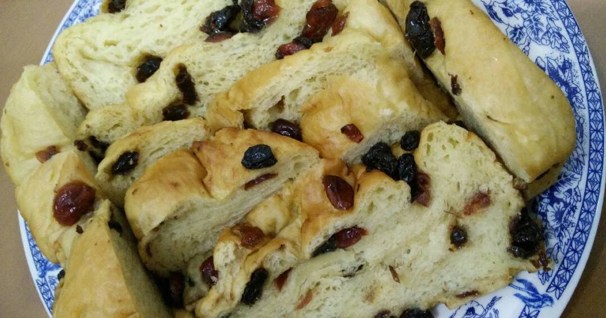 Resep Fruit Bread (roti buah kering) oleh Fellicia Dian Kumala - Cookpad