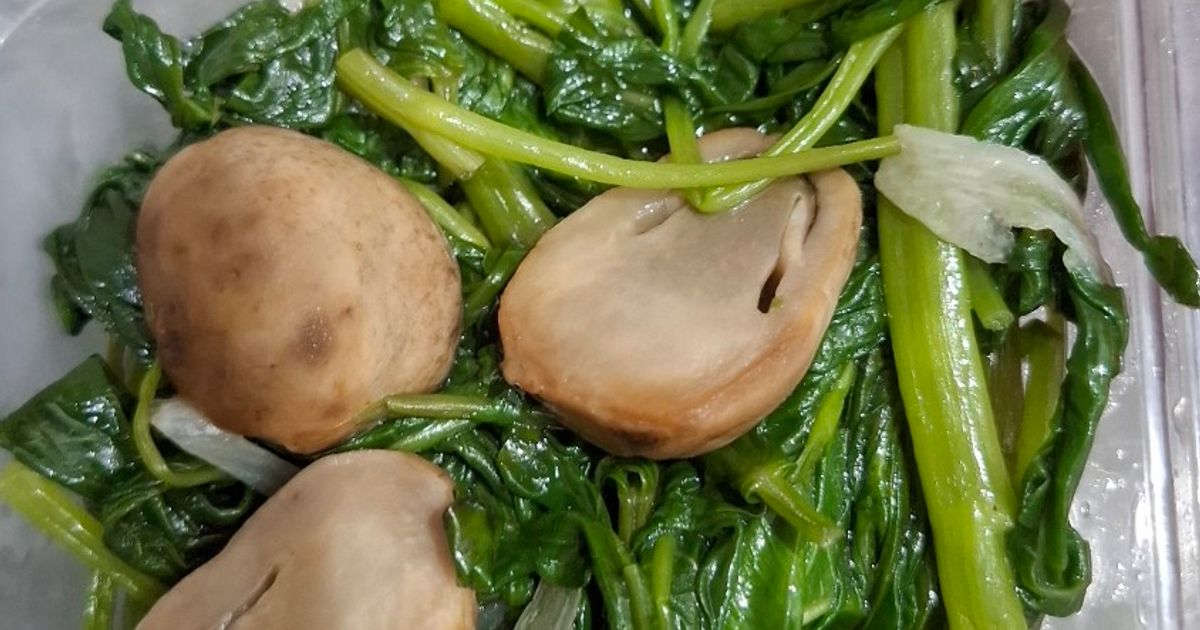 Resep Cah Kangkung Jamur No Msg oleh ludfenia - Cookpad