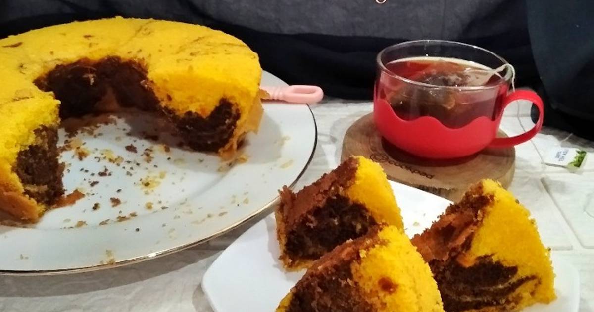 Resep *Bolu Marmer Labu Kuning-Gluten Free* oleh ati dewanthi - Cookpad
