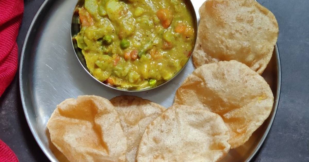 Veg Sagu and poori Recipe by Deepti Hippargi - Cookpad