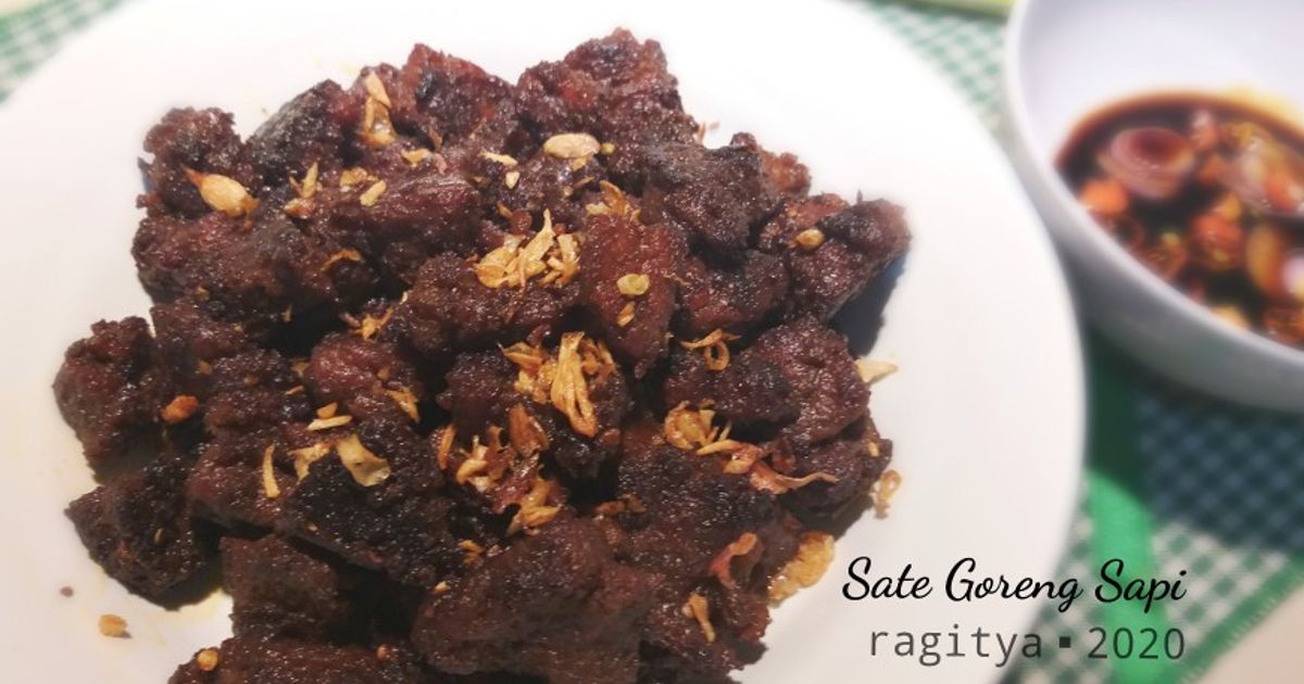 Resep Sate Goreng Sapi oleh U-pi, Triyaningsih - Cookpad