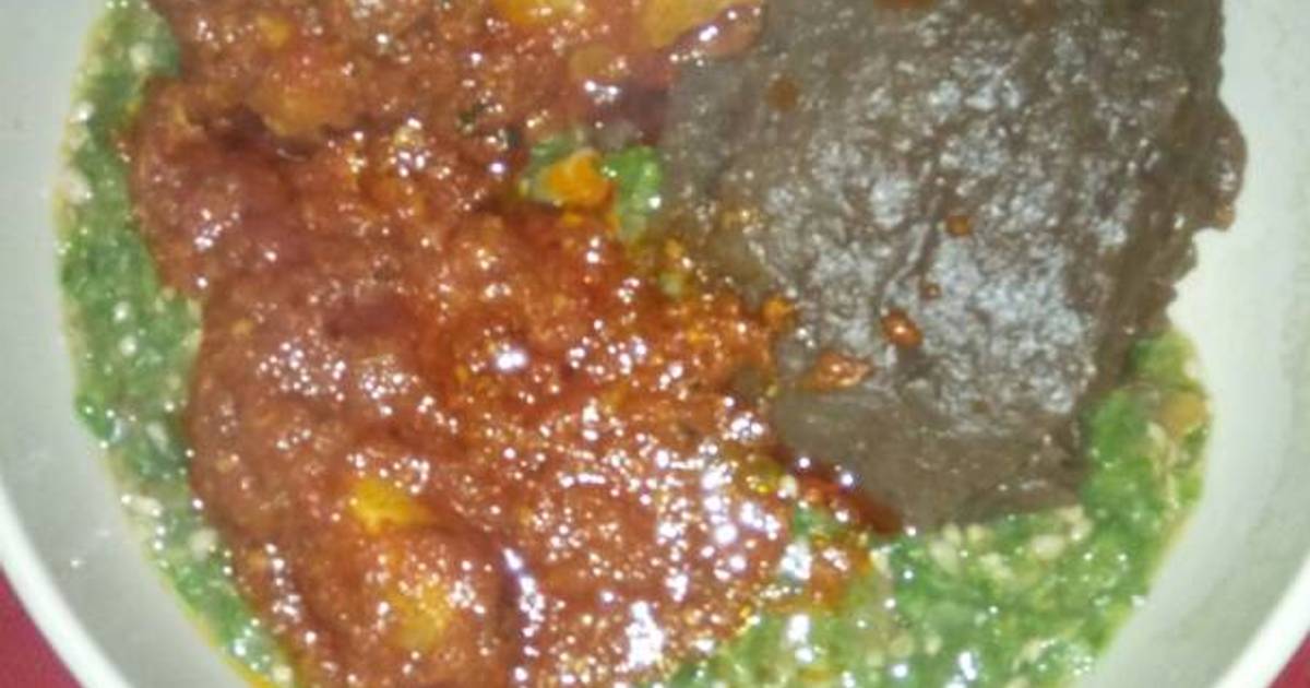 Ewedu and amala with buka stew Recipe by lois - Cookpad