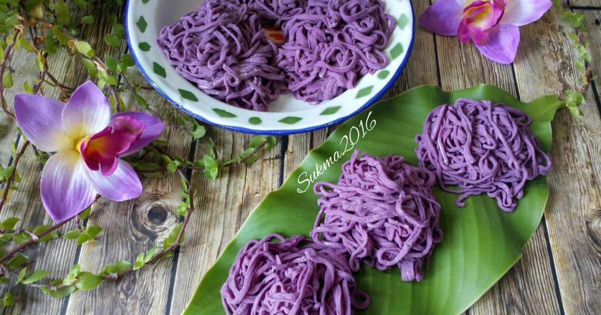 Resep Mie Ubi Ungu oleh Sukmawati_rs - Cookpad
