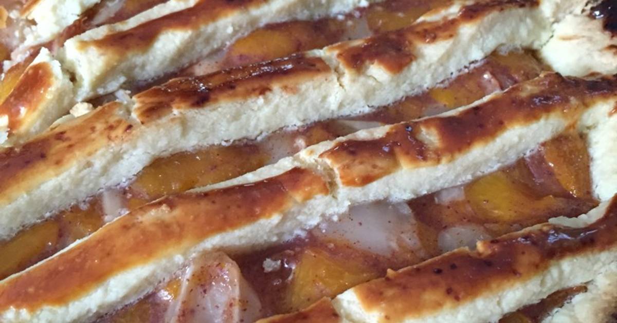 Resep Peach lychee pie oleh Vanessa - Cookpad